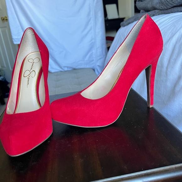Jessica Simpson | Shoes | Jessica Simpson Red Pumps | Poshmark